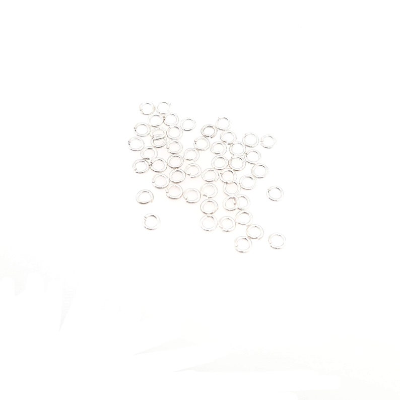 935 Argentium Silver Open Jump Rings Round 22 Gauge Inside - Etsy