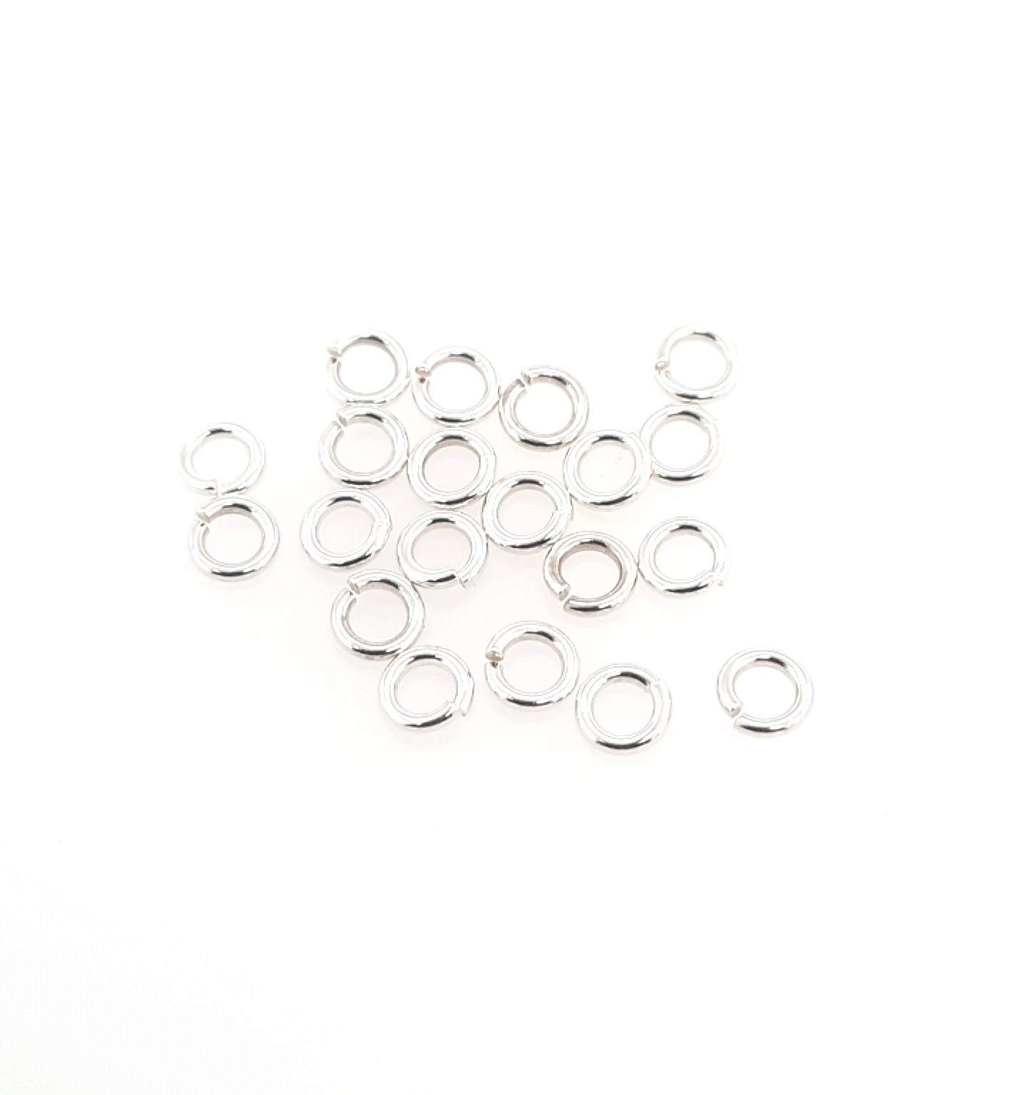 935 Argentium Silver Open Jump Rings Round 18 Gauge Inside - Etsy