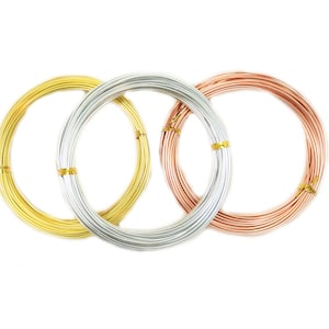 Aluminum Wire Silver Gold Copper 3 Colors Jewelry and Sculpture Making ...
