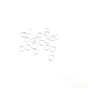 935 Argentium Silver Open Jump Rings Round 22 Gauge Inside - Etsy
