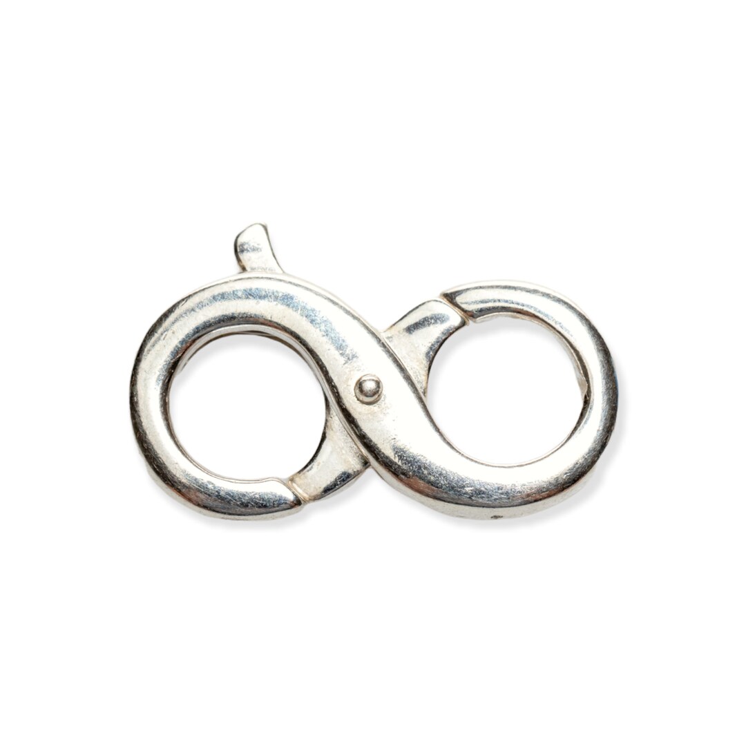 925 Sterling Silver Infinity Lobster Clasp Figure 8 Double - Etsy