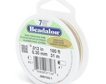 Beadalon® 49 Strand Bead Stringing Wire, Satin Silver Choose Size and ...