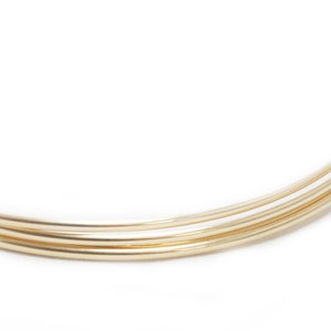 14K Solid Yellow Gold Wire Half Hard Round 19 20 22 24 Gauge - Etsy