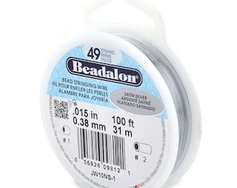 Beadalon 49 Strands Stainless Bead Stringing Wire .018 - Etsy