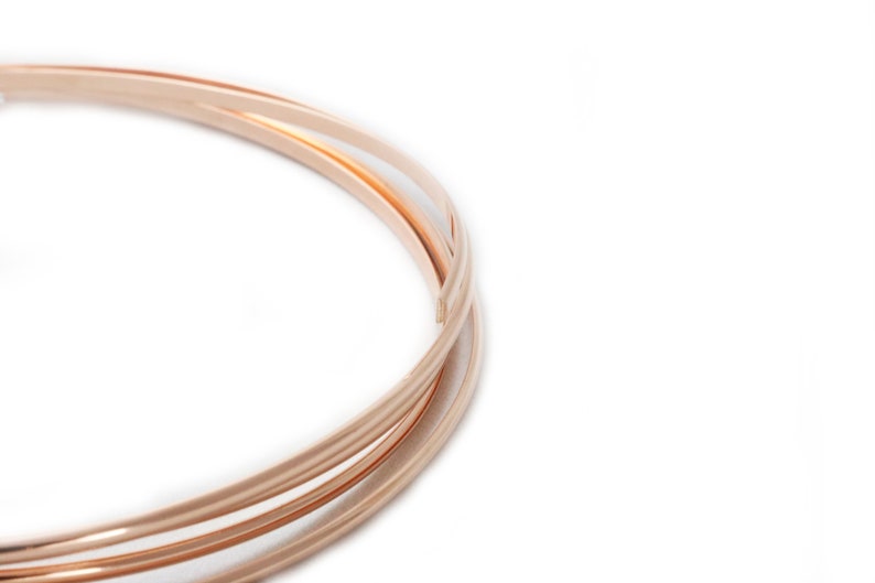 14/20 Pink/rose Gold Filled Wire Dead Soft Half Round 8-16 18 - Etsy