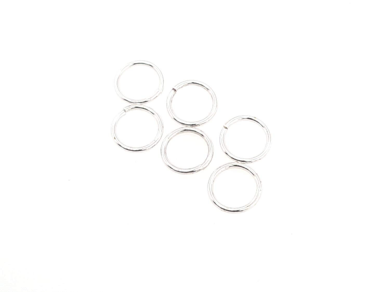 935 Argentium Silver Open Jump Rings Round 18 Gauge Inside - Etsy