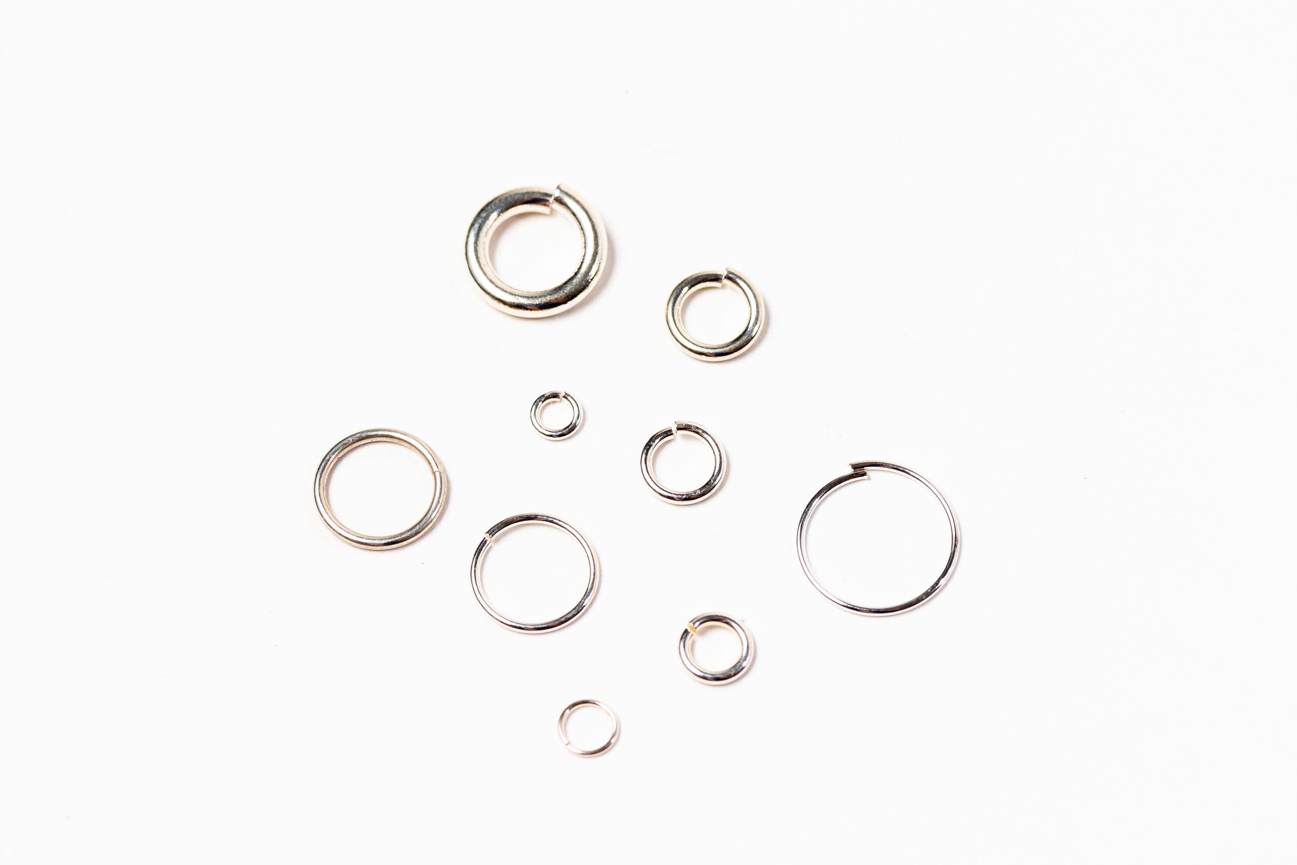 935 Argentium Silver Open Jump Rings Round 22 Gauge Inside - Etsy
