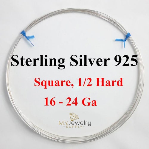 Sterling Silver Square Wire 18 and 20 Gauge 1 Ft Piece - Etsy