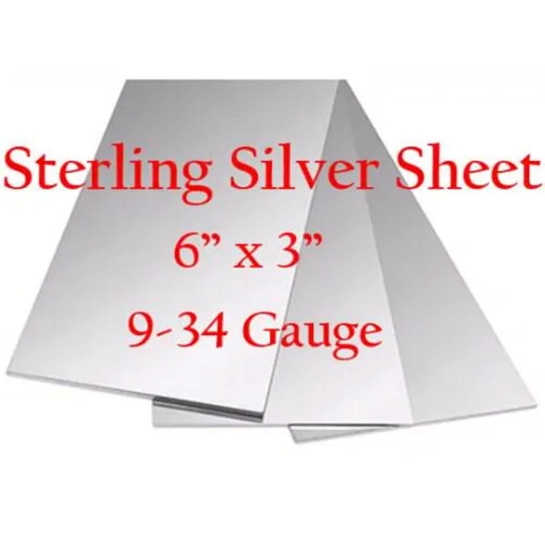 925 Sterling Silver Sheet: Jewelry Making Blank (6 X 3 Inch) - Etsy