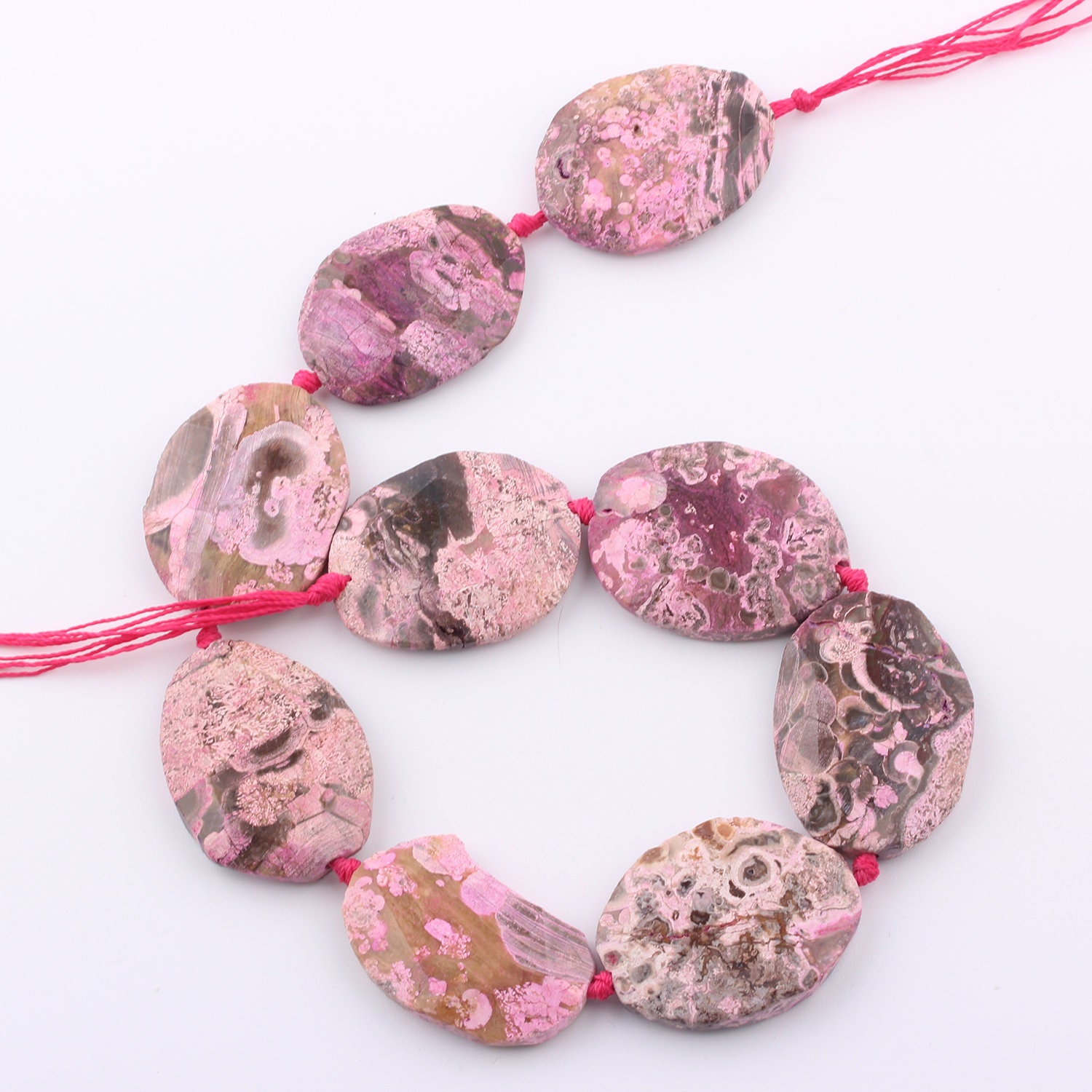 Natural Marine Agate Slices Piedras preciosas bola redonda - Etsy España