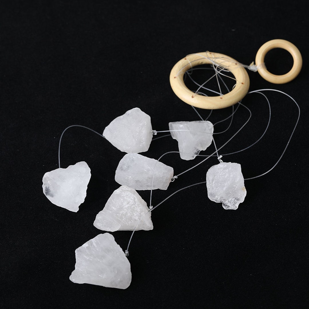 Rock White Crystal Wind Chimes Jewelry,healing Quartz Crystals ...