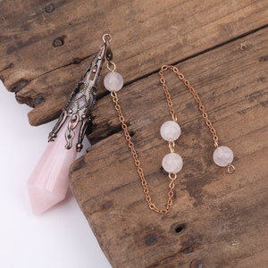 7.5inch Long Chain Pendulum Jewelry,antique Brass Caps Faceted Stick ...