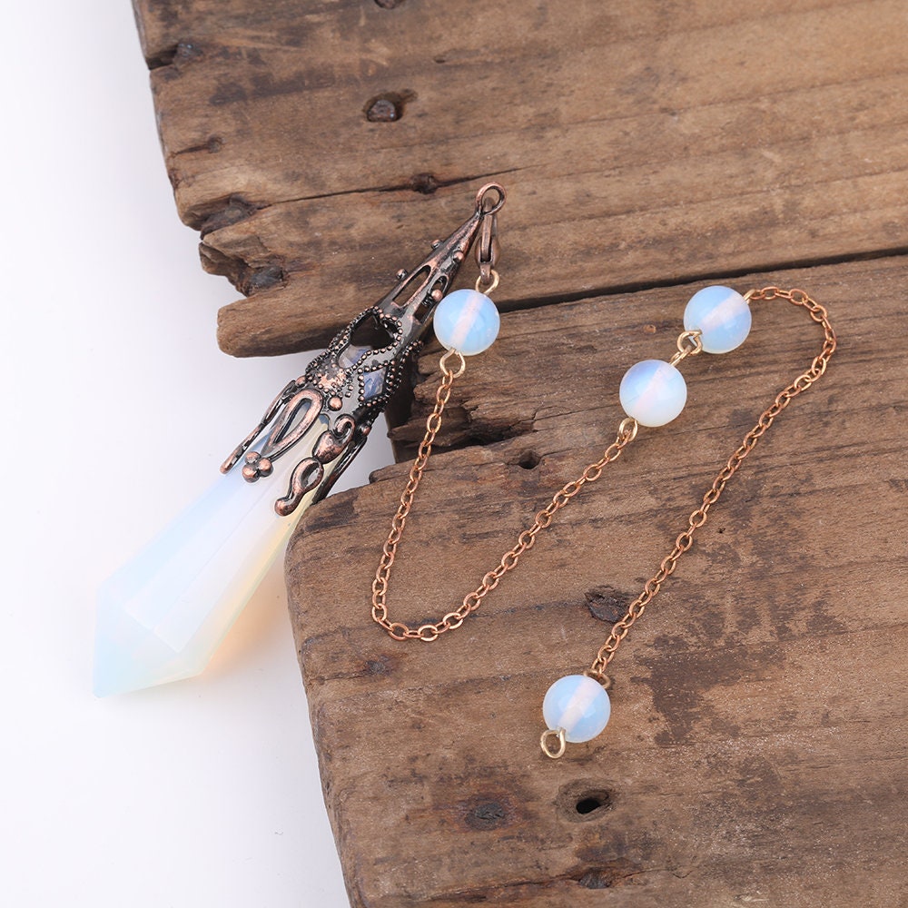 7.5inch Long Chain Pendulum Jewelryantique Brass Caps Faceted | Etsy