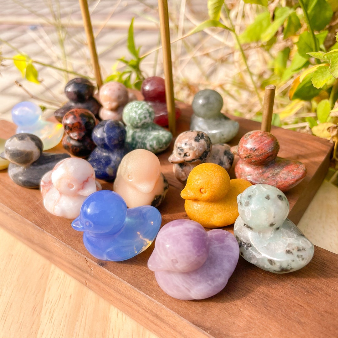 1.2inches 30 Kind Quartz Crystal Duck Carving,crystal Animal,gemstone ...