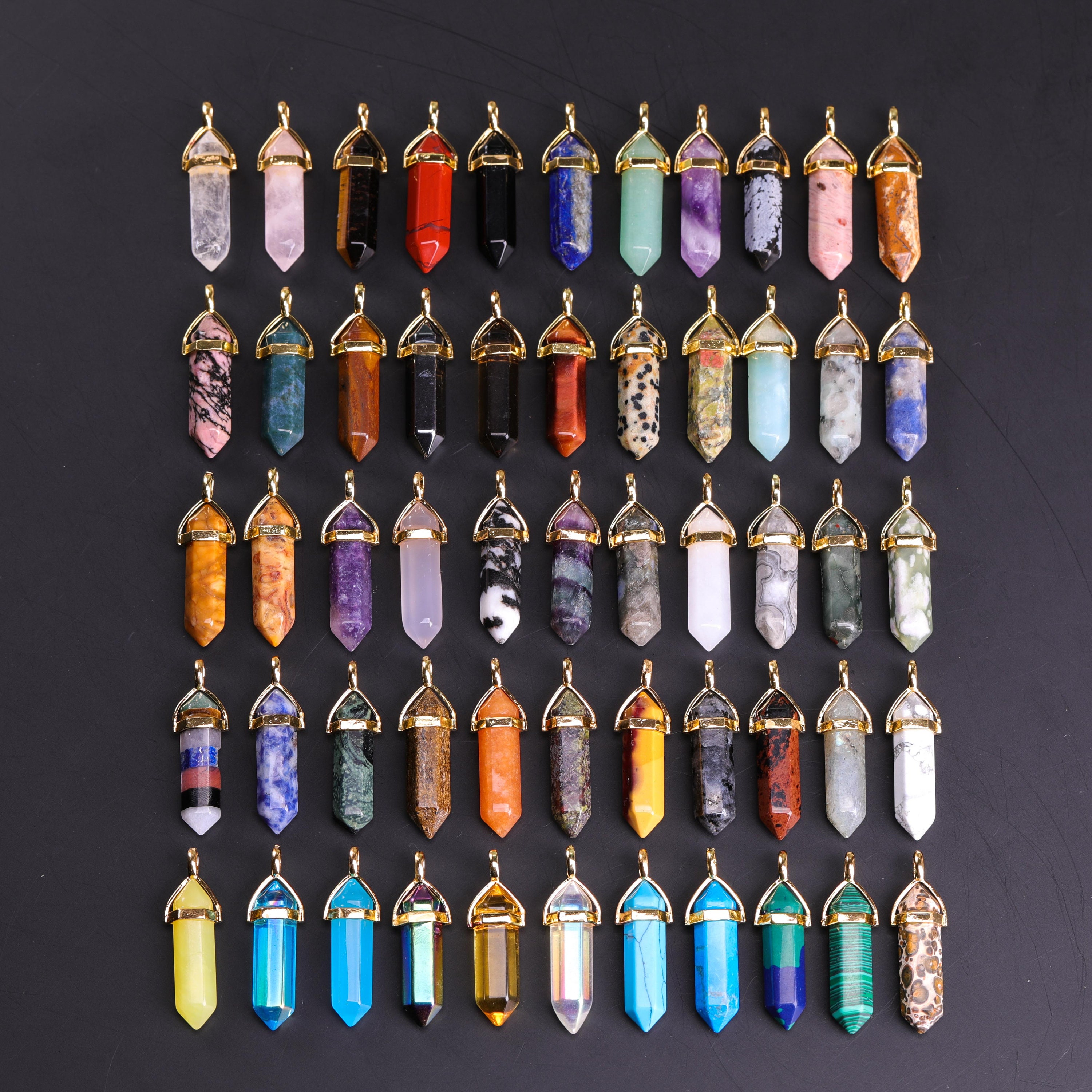 60 Stone Choice Quartz Crystal Point Healing Stone Pendulum - Etsy