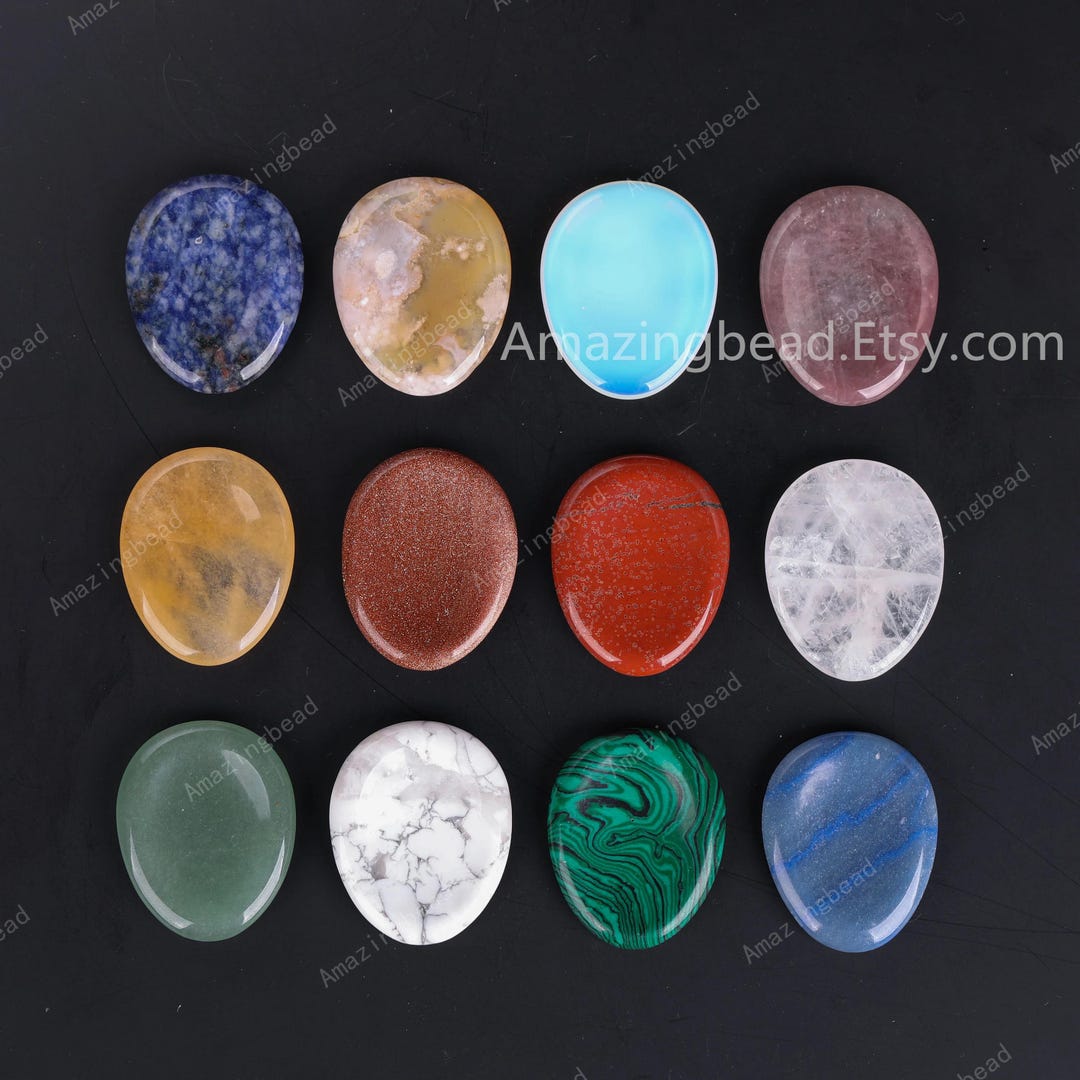 29 Kinds of Teardrop Shape Crystal Worry Stones ,worry Stone ,anti ...