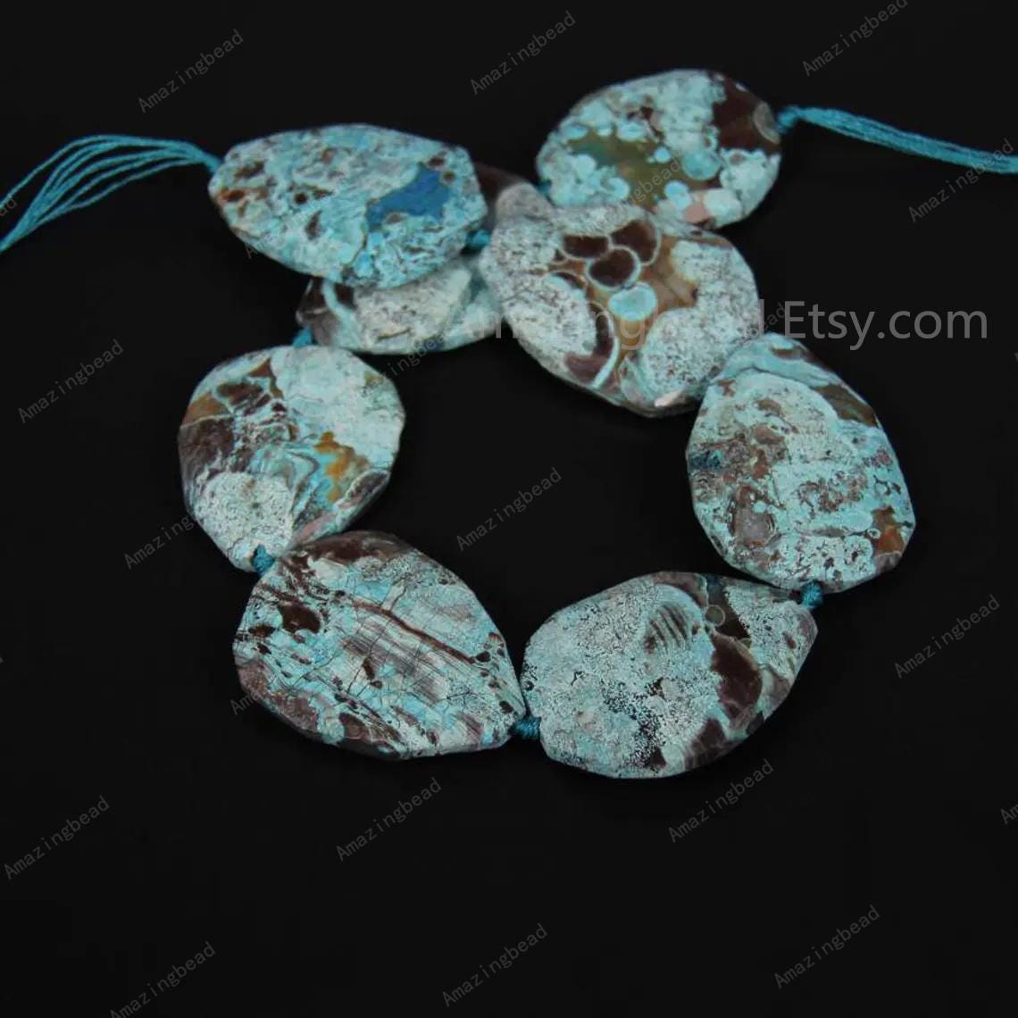 Wholesale Bulk Natural Ocean Jasper Thick Slab Beads,large Size Raw ...