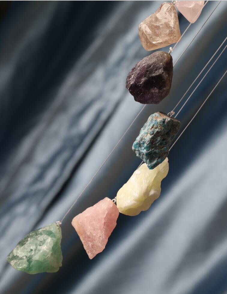 Mixed Stones Wind Chimes JewelryRock Crystal WindchimeRough | Etsy
