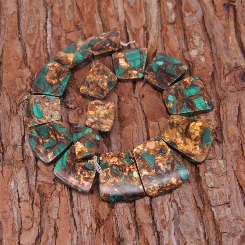 Smooth Brown&dark Green Impression Jasper Stones Focal Slab - Etsy