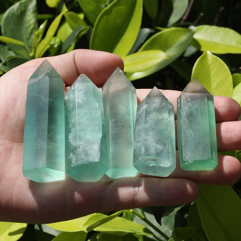 3pcs/lot Random Gemstones Quartz Crystal Points Tower Decor | Etsy