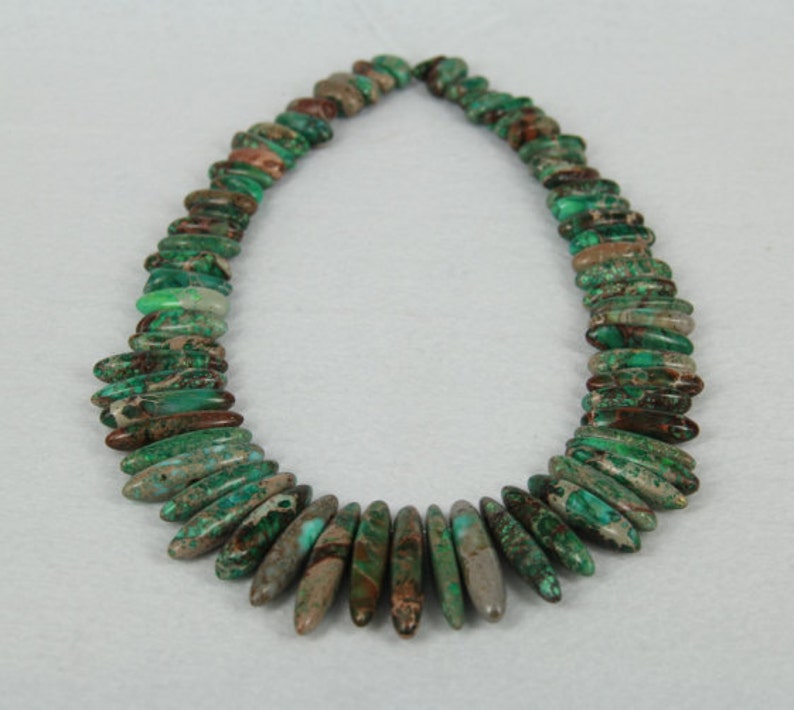 Approx 65pcs Green Sea Sediment Jasper Drop Sticks Briolette - Etsy