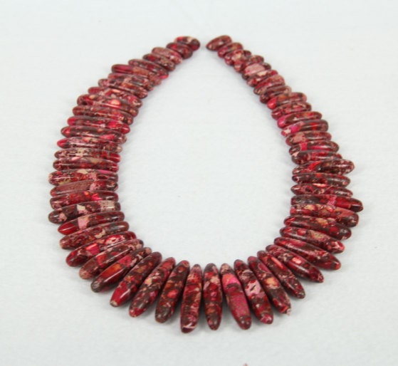 Approx 60pcs Red Sea Sediment Jasper Drop Sticks Briolette - Etsy