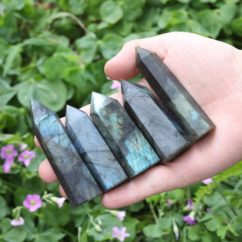 3pcs/lot Random Gemstones Quartz Crystal Points Tower Decor | Etsy