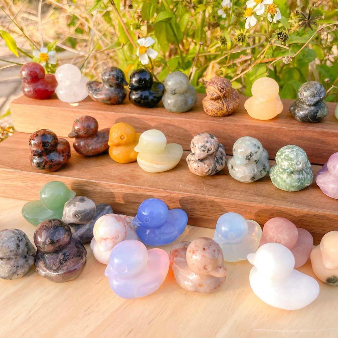 1.2inches 30 Kind Quartz Crystal Duck Carving,crystal Animal,gemstone ...