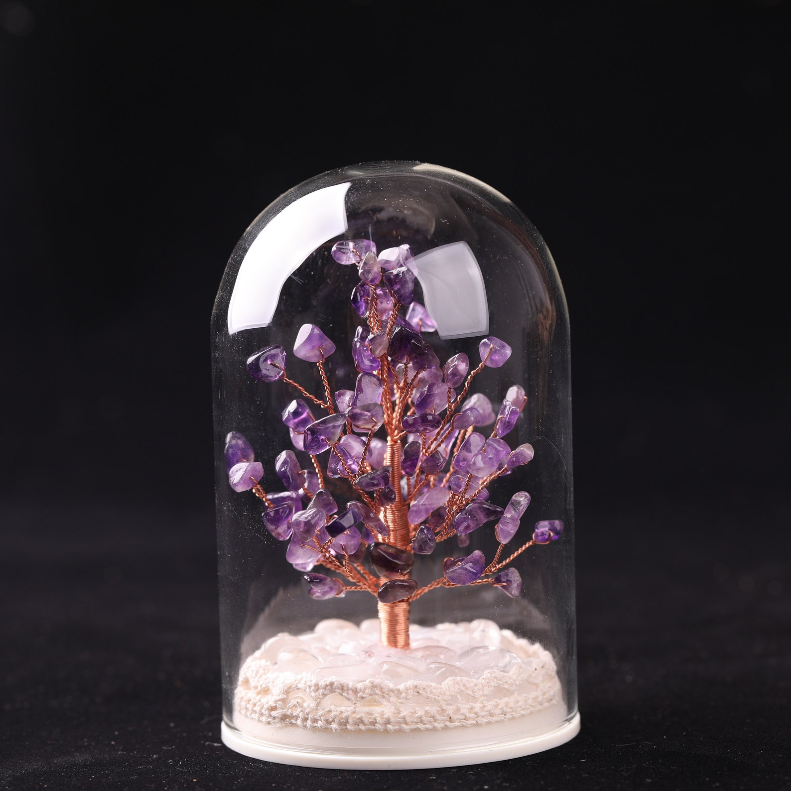 9 Stone Chakra Gemstone Tree of Life Lamp,crystal Tree Light Lamp,feng ...