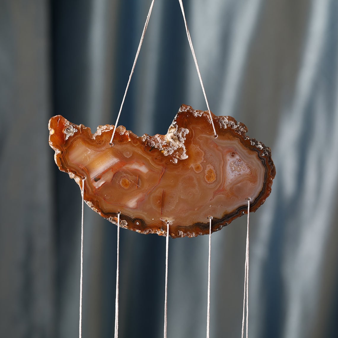 Colourful Agate Windchime Healing Agate Slice Wind Chimes - Etsy