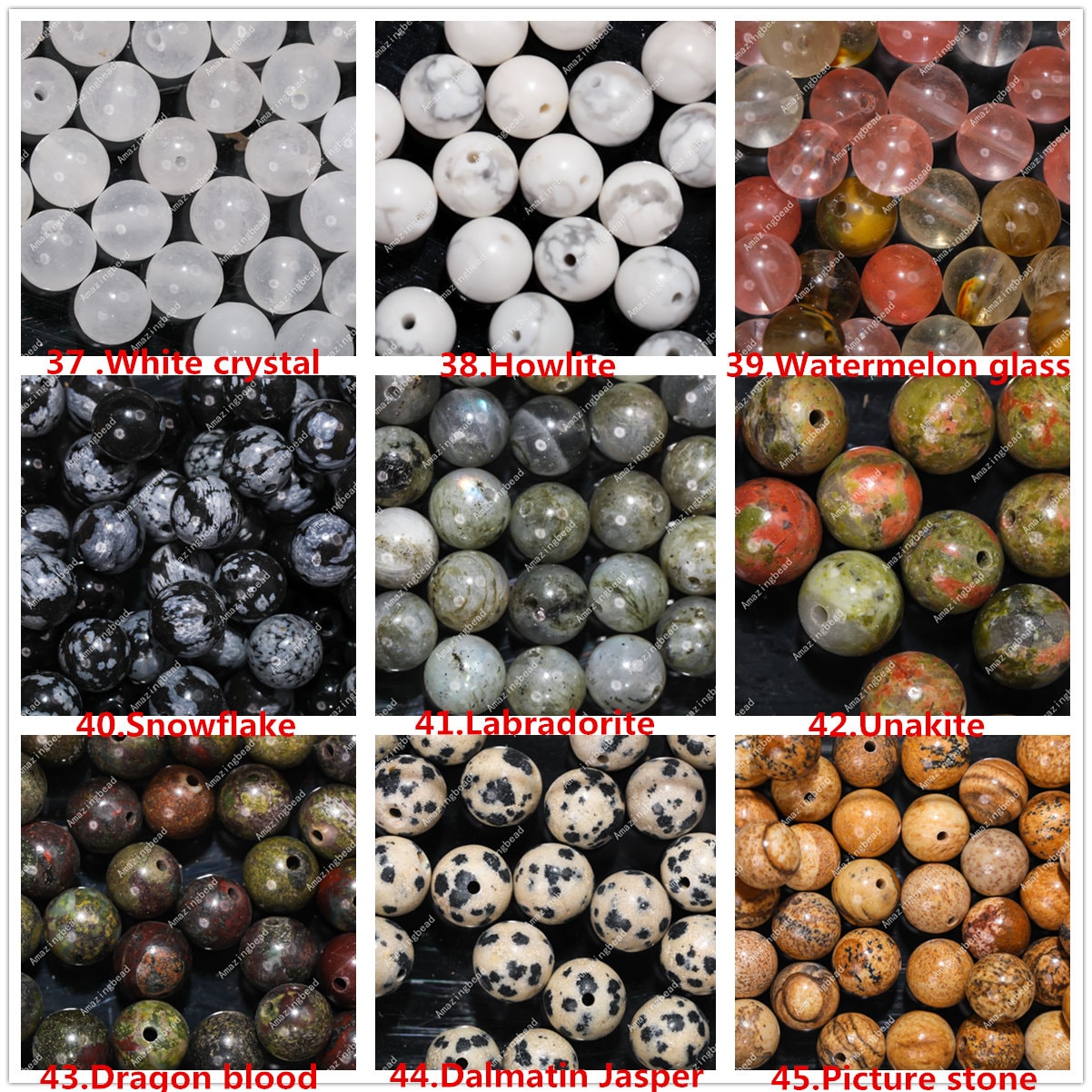 81 Kinds of Choose Gemstone Round Bead Wholesale Mixed Stone,loose ...