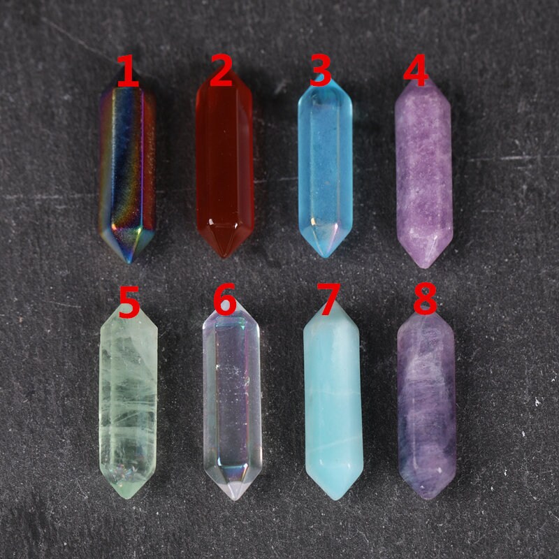 Not drill DIY Point Pendant .Wholesale Bulk Crystal Pointed | Etsy