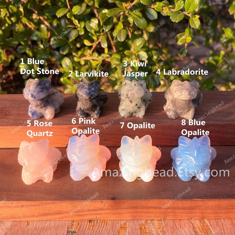 1.3inches 22 Kind Crystal Fly Dragon,natural Hand Carved Stone Baby ...