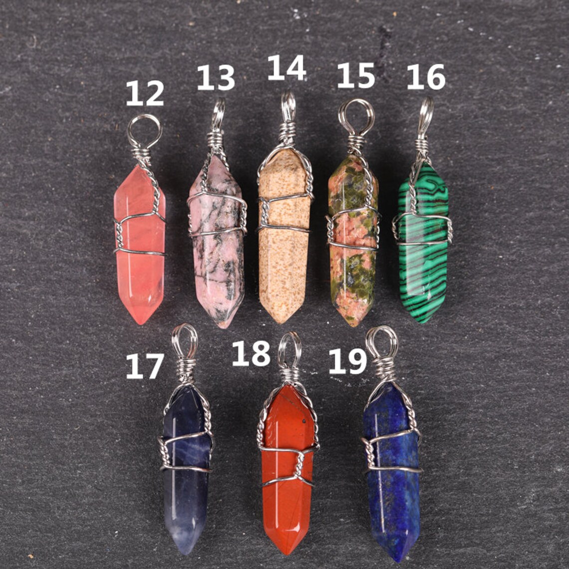 Wholesale Bulk Natural Stones Faceted Hexagon Pendants - Etsy