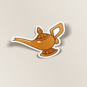 Genie's Lamp Sticker | Aladdin Stickers | Genie Lamp Stickers | Premium ...