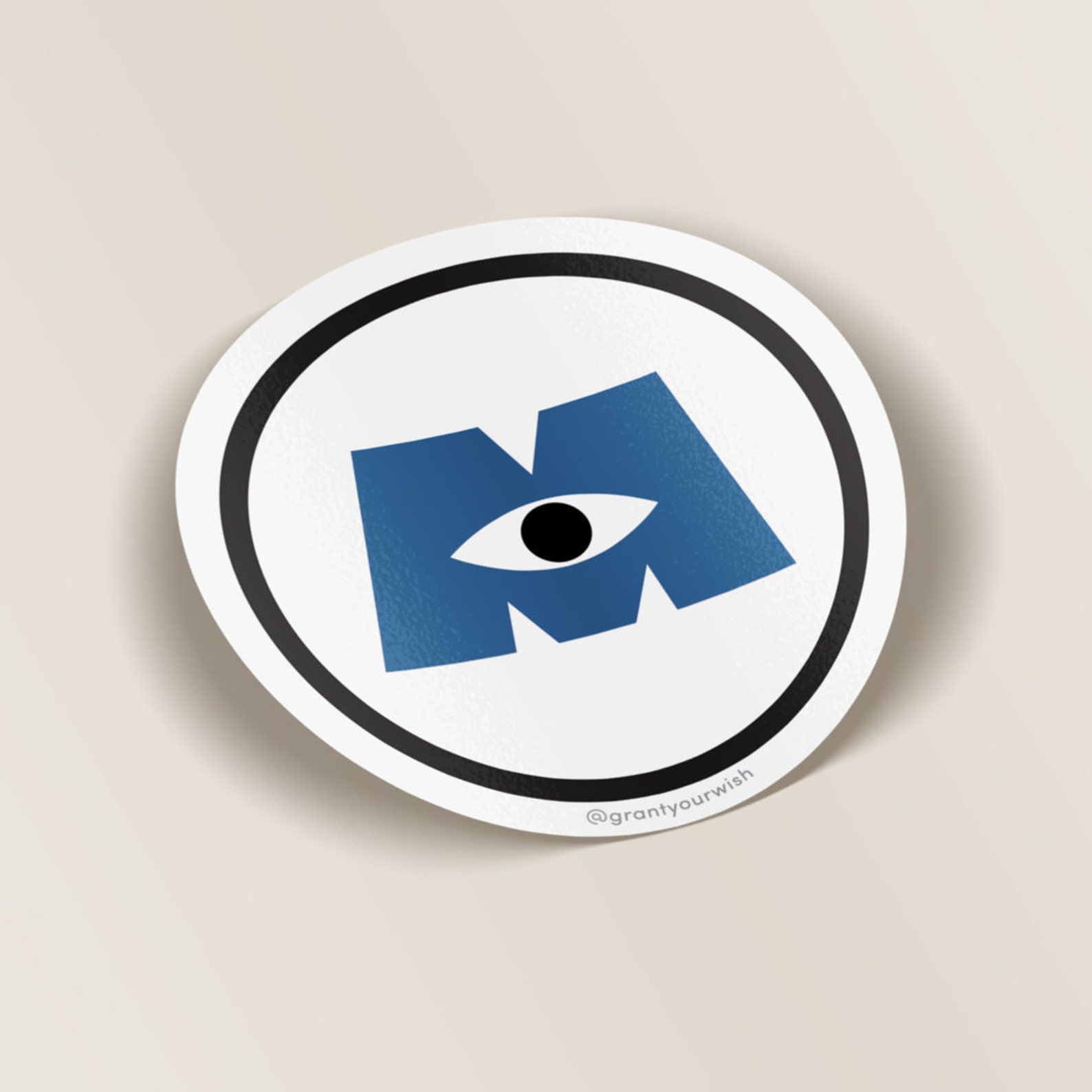 Buy Monsters Inc Logo Sticker Monsters Inc Stickers Logo Online in ...