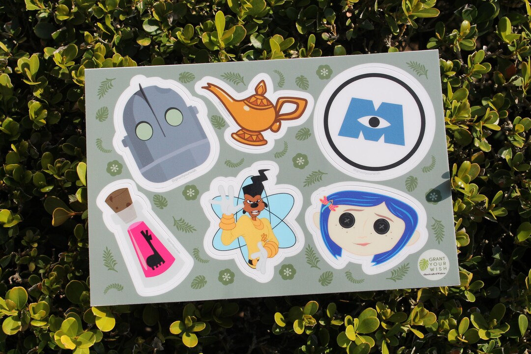 Favorite Movies Sticker Sheet | Disney Movie Stickers | Underrated ...