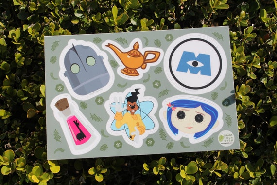 Favorite Movies Sticker Sheet Disney Movie Stickers - Etsy