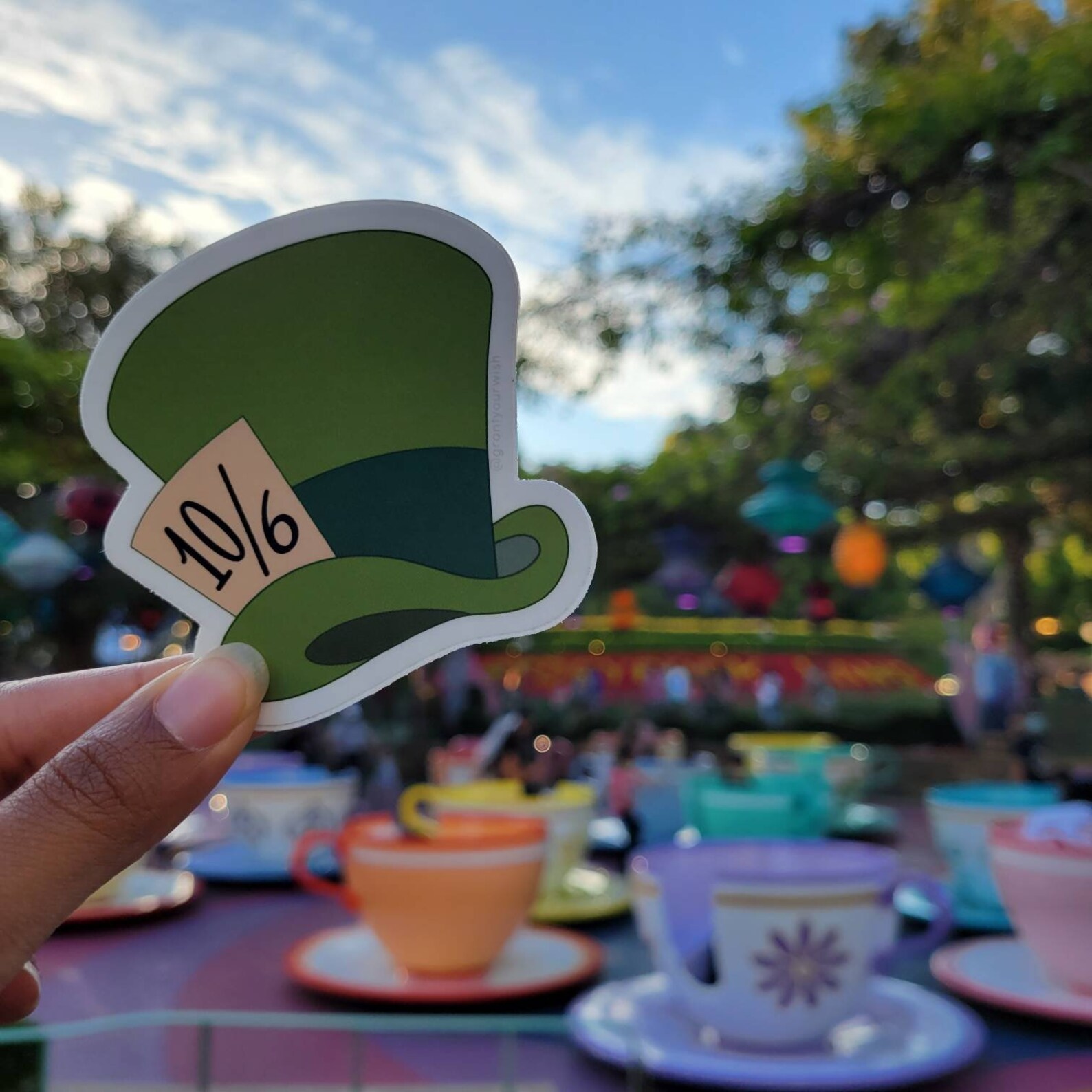 Mad Hatter Sticker | Alice in Wonderland Stickers | Hat Stickers ...