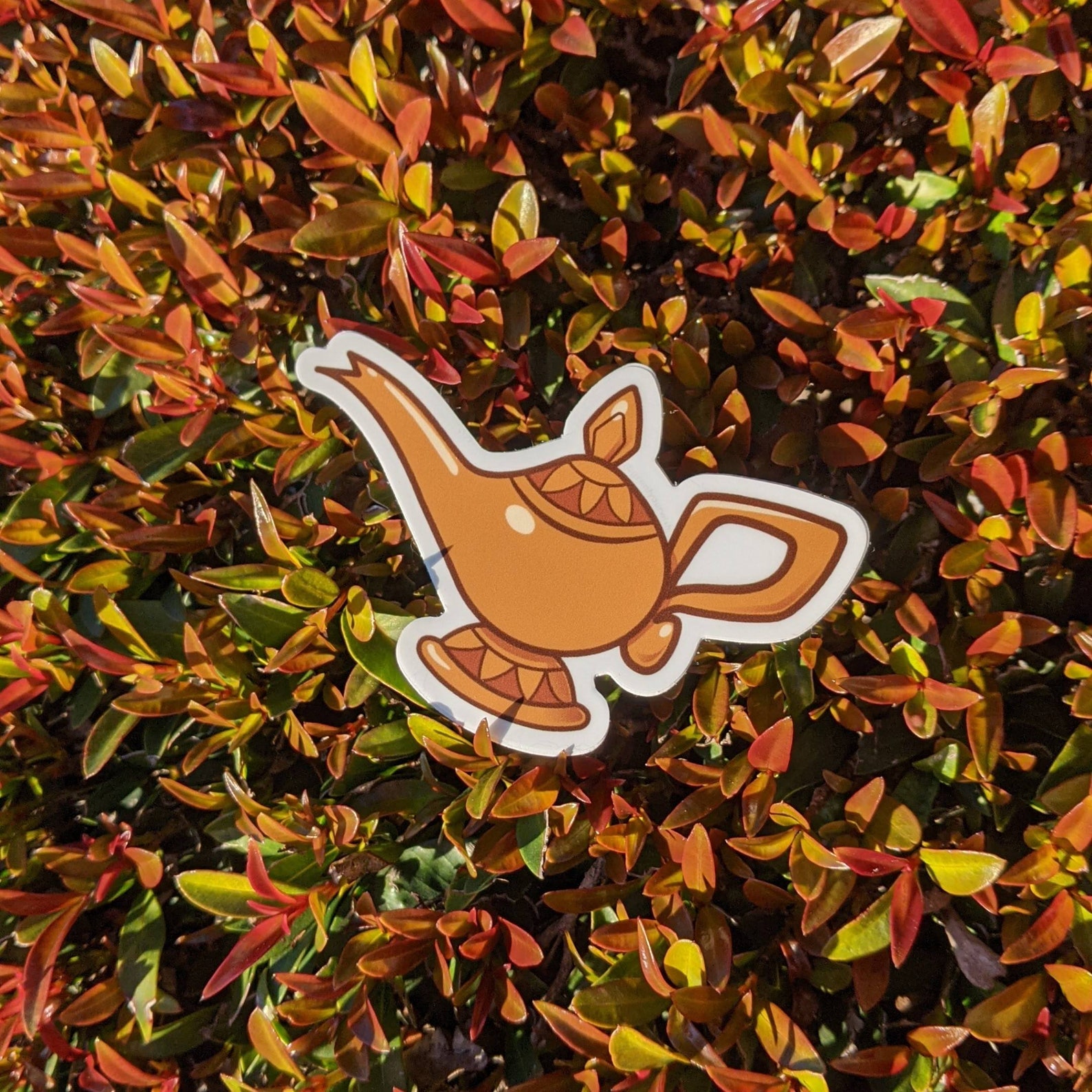 Genie's Lamp Sticker Aladdin Stickers Genie Lamp | Etsy