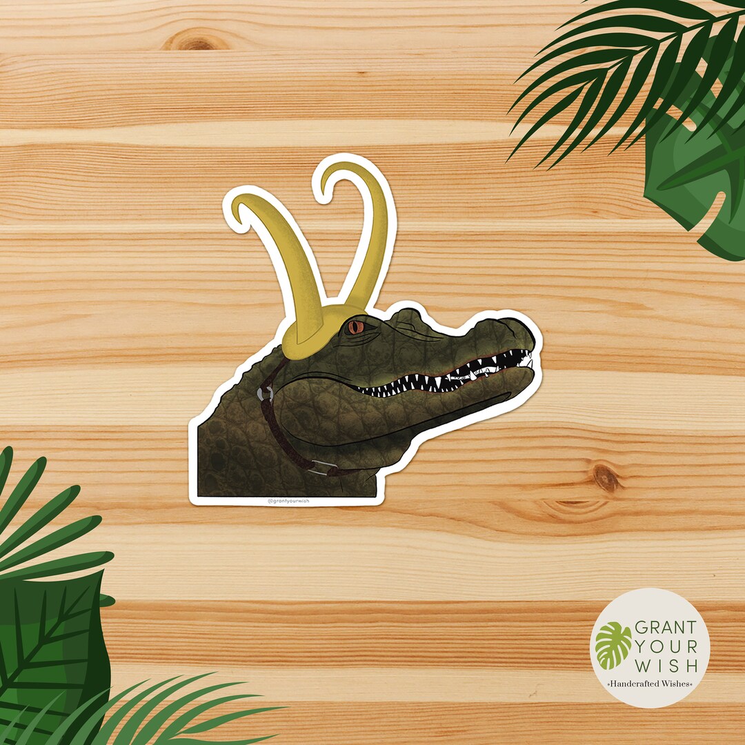Alligator Loki Laptop Sticker/ Marvel Loki Variant Bujo Bullet Journal ...