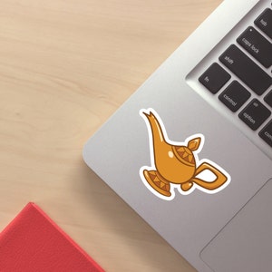 Genie's Lamp Sticker | Aladdin Stickers | Genie Lamp Stickers | Premium ...