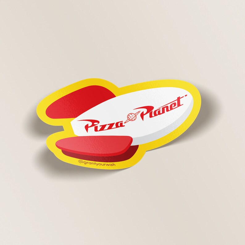 Pizza Planet Sticker | Toy Story Stickers | Rocket Ship Stickers ...
