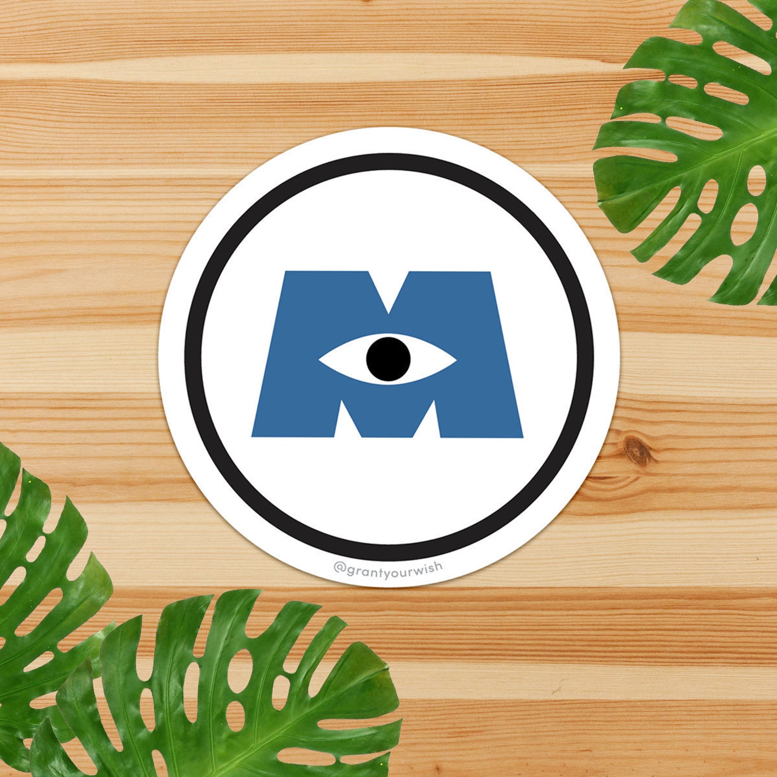 Monsters Inc Logo Sticker Monsters Inc Stickers Logo | Etsy India