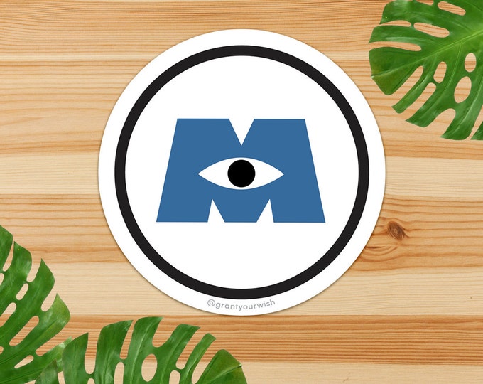 Monsters Inc Logo Sticker | Monsters Inc Stickers | Logo Stickers ...