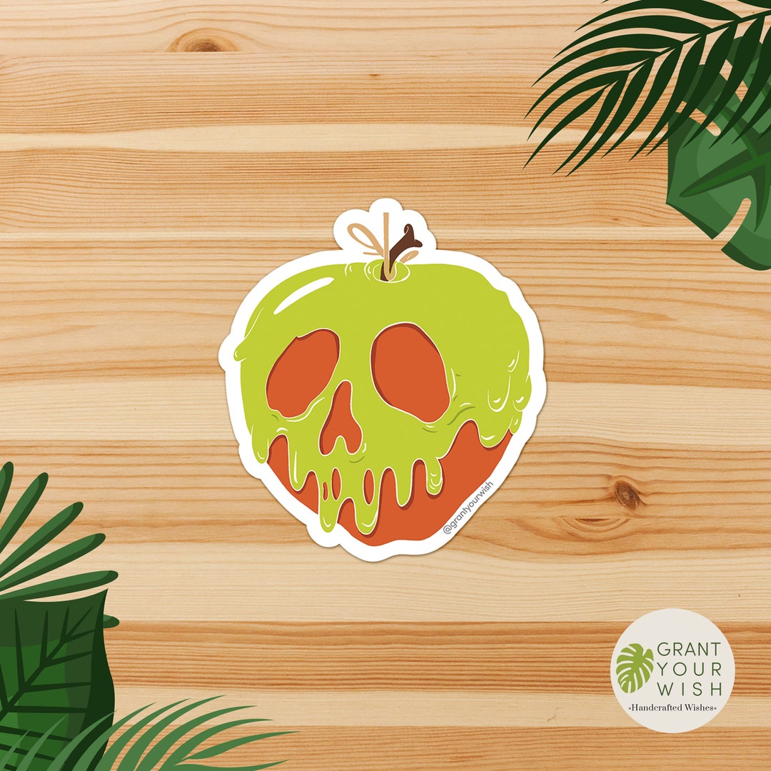 Poison Apple Vinyl Sticker/ Snow White the Advil Queen Disney Laptop ...
