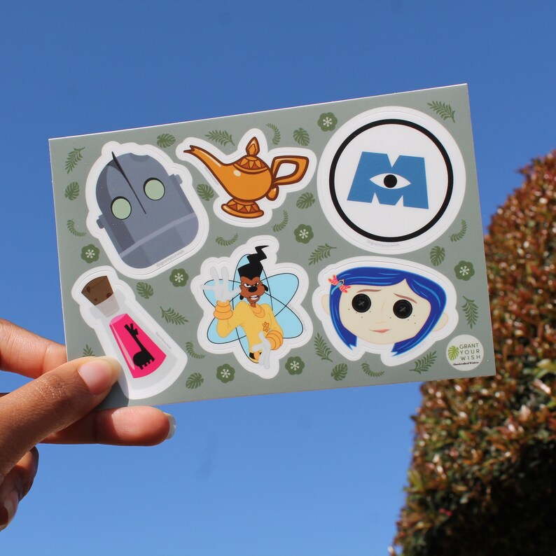 Favorite Movies Sticker Sheet Disney Movie Stickers - Etsy