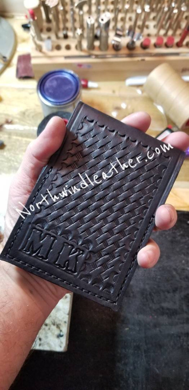 Police Field Interview Notebook Cover, Leather. Basketweave and Custom ...