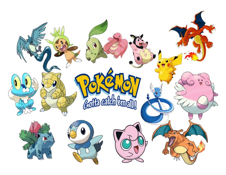 Pokemon Go afbeelding Pokemon Go knipsel Pokemon Go sjabloon | Etsy