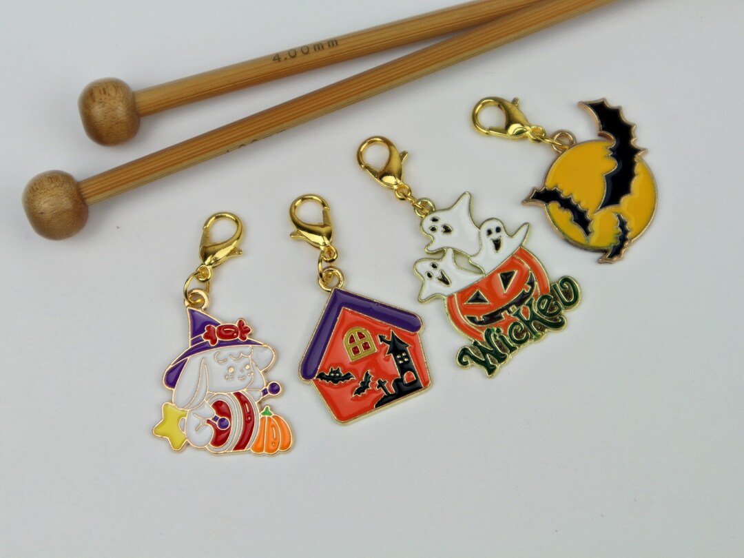 4 Cute Stitch Markers / Progress Markers - Etsy